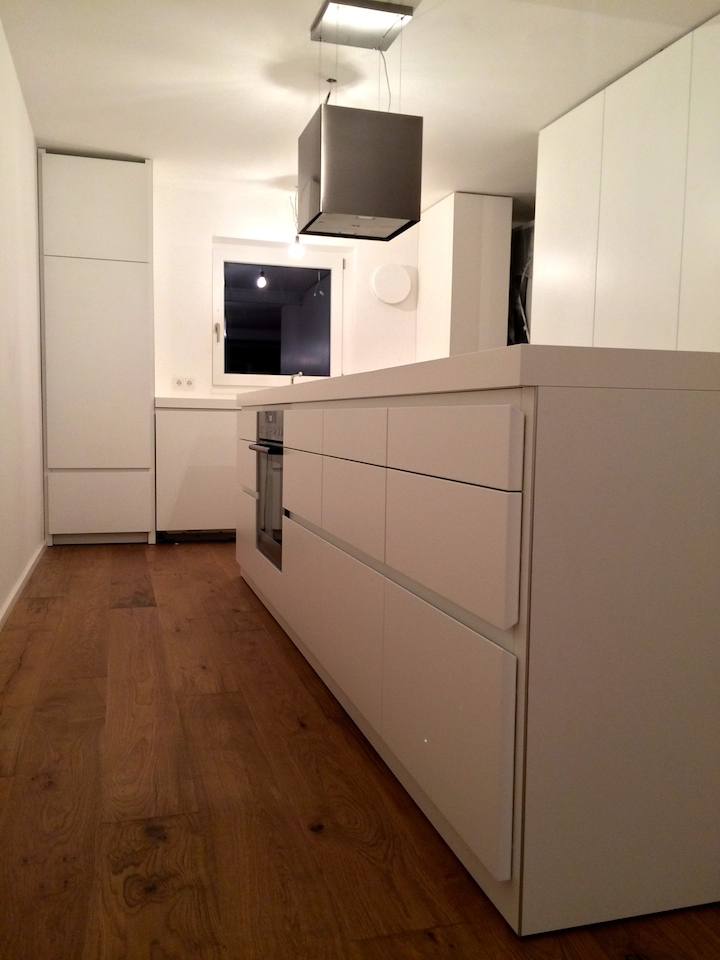 Küche weiß | Schreinerei Leim&Späne München